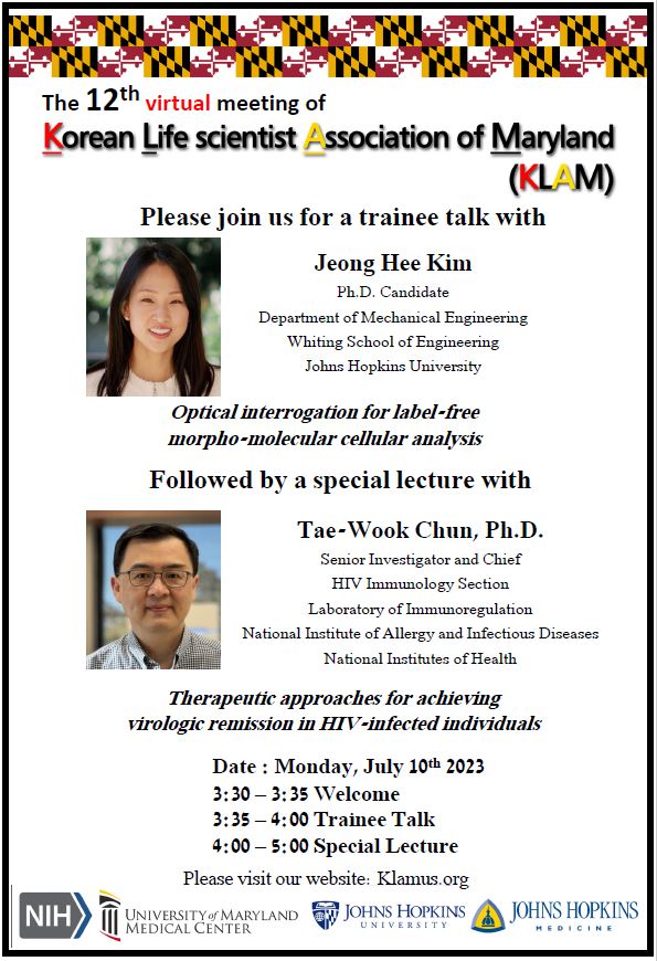 KLAM 12th Virtual Meeting – KLAM